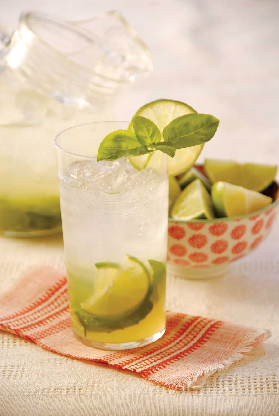 Basil Limeade Recipe - Mother Earth Living